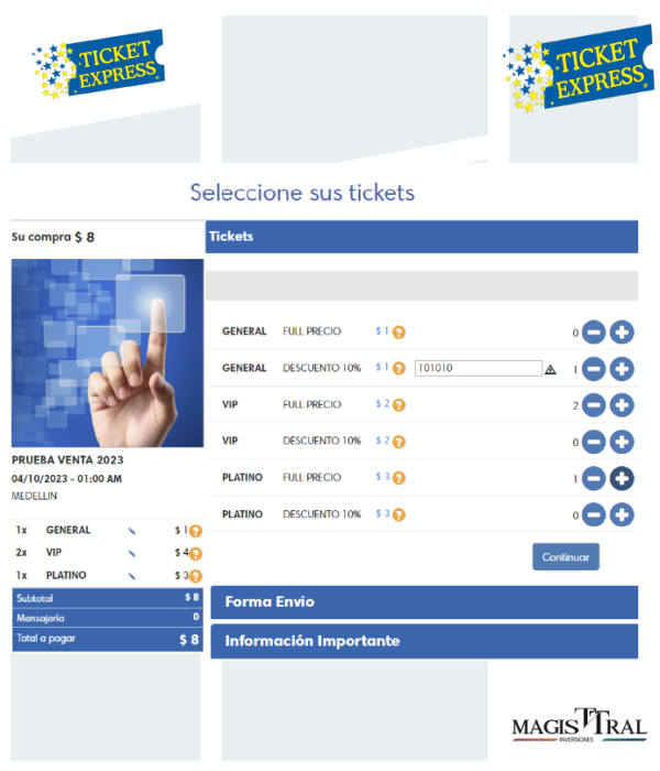 Software para eventos - Ticket Express